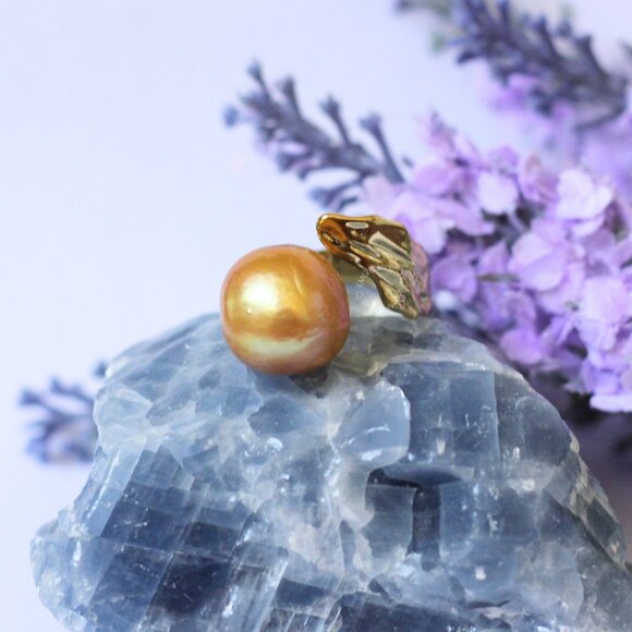 emgbrandsllc | Jewelry | Rare 7mm Deep Golden Off Round Baroque Edison ...